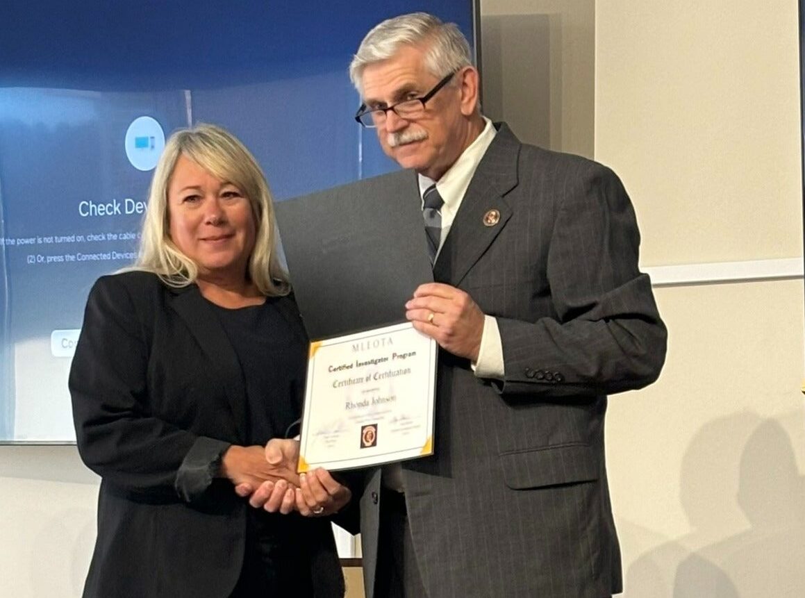 Captain Rhonda Johnson Graduates from Certified Investigators Program ...