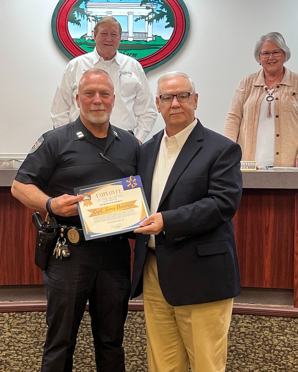 Captain James Drewery named Employee of the Quarter | Picayune Item